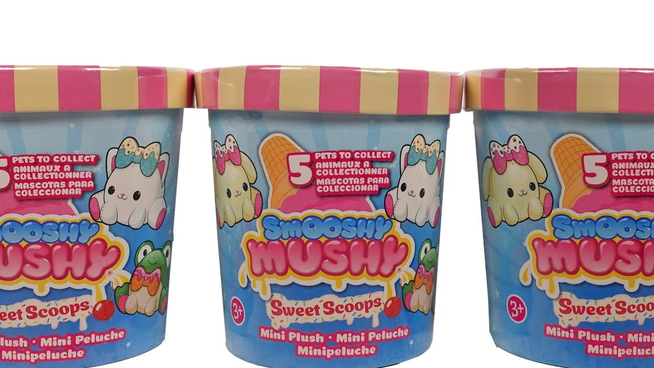 Smooshy Mushy Sweet Scoops Mini Plush Ice Cream Blind Box Blind Box ...