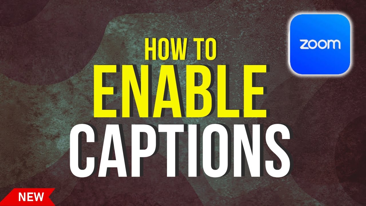 How to Enable Captions in Zoom Meeting - YouTube