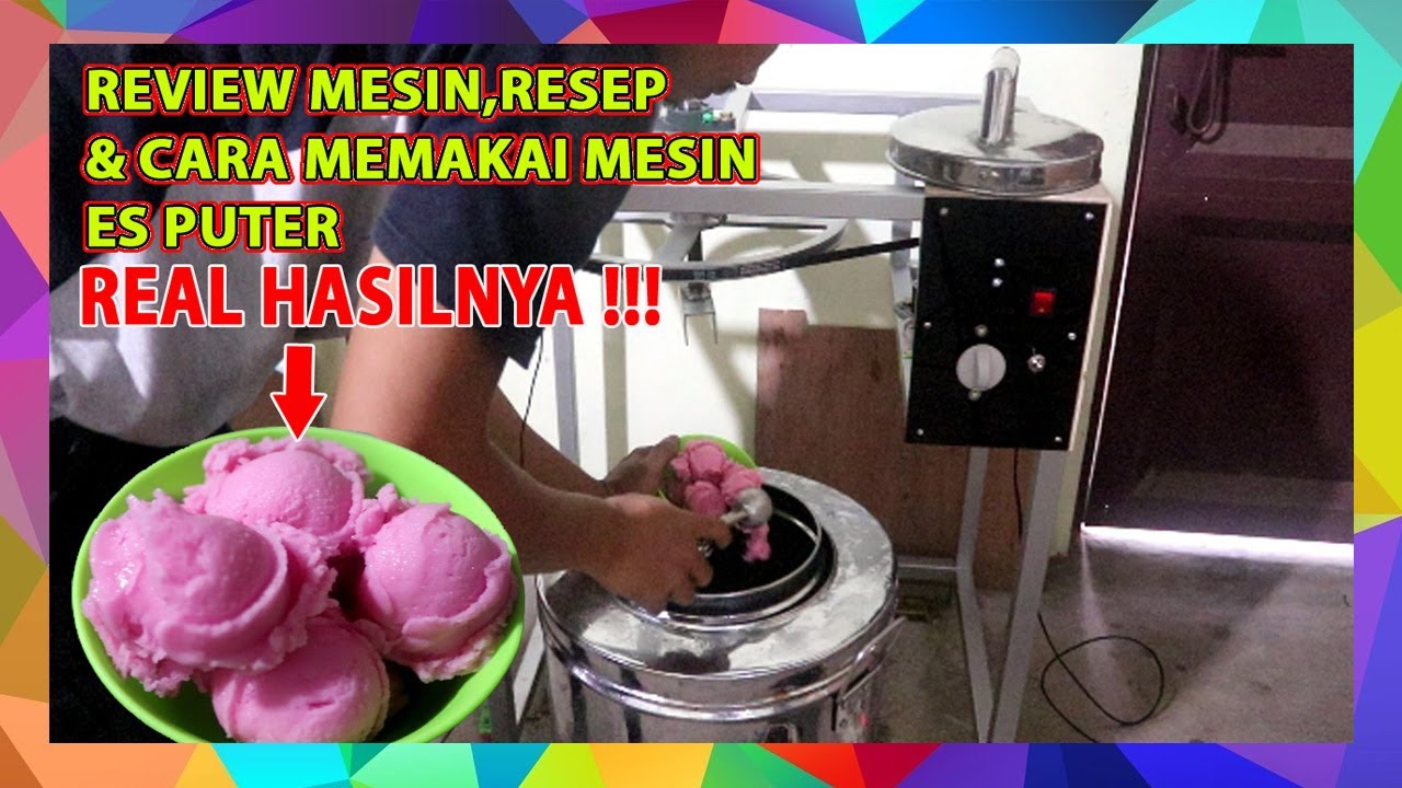 REVIEW MESIN ES PUTER BESAR,RESEP ES PUTER & CARA MEMAKAI MESIN ES ...