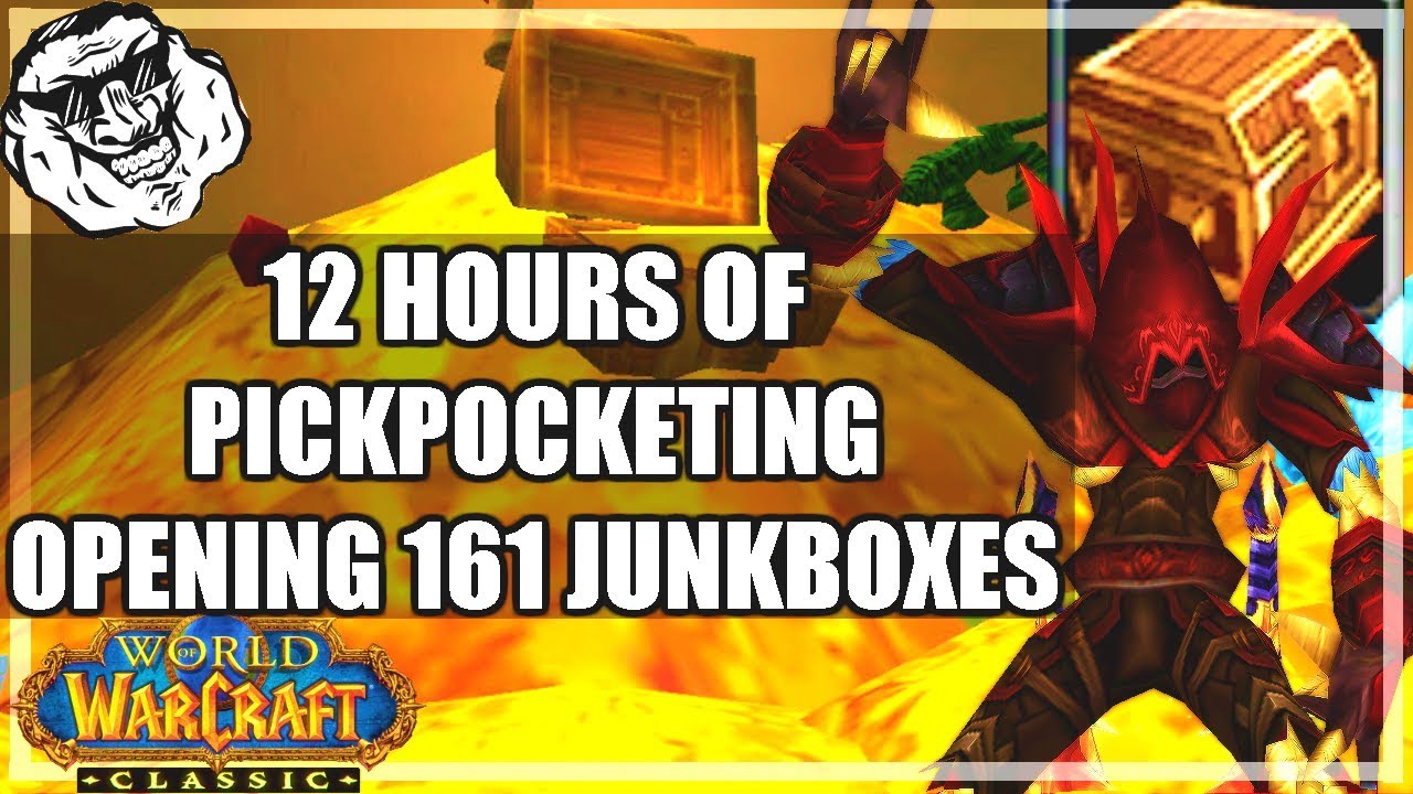 Classic World of Warcraft 1.12 Vanilla Rogue Opening Junk Boxes 12 Hour ...