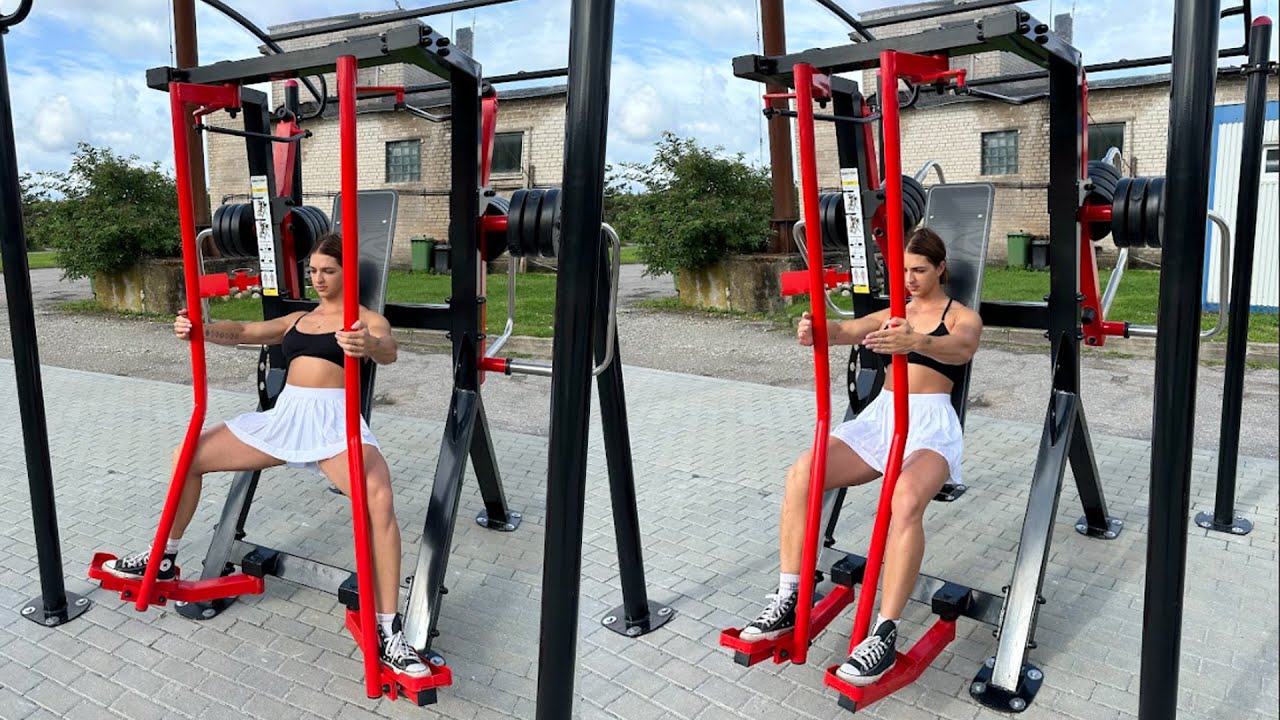 OG617 Outdoor Standing Adductor Machine - YouTube