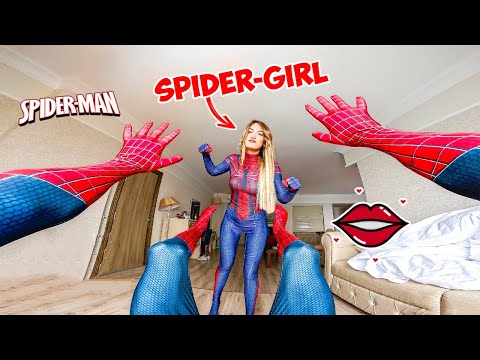 SPIDER-MAN VS SPIDER-GIRL IN LOVE! (BEST OF COMPILATION PARKOUR POV)