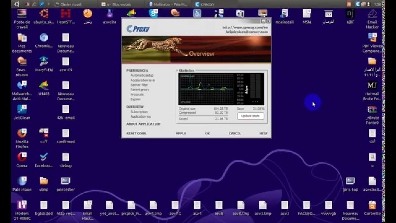 طريقة تشغيل الانترنيت مجانا عبر بروتوكول البروكسي cproxy - YouTube