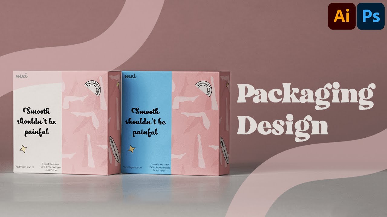 Packaging design & branding for a Razor subscription box - YouTube