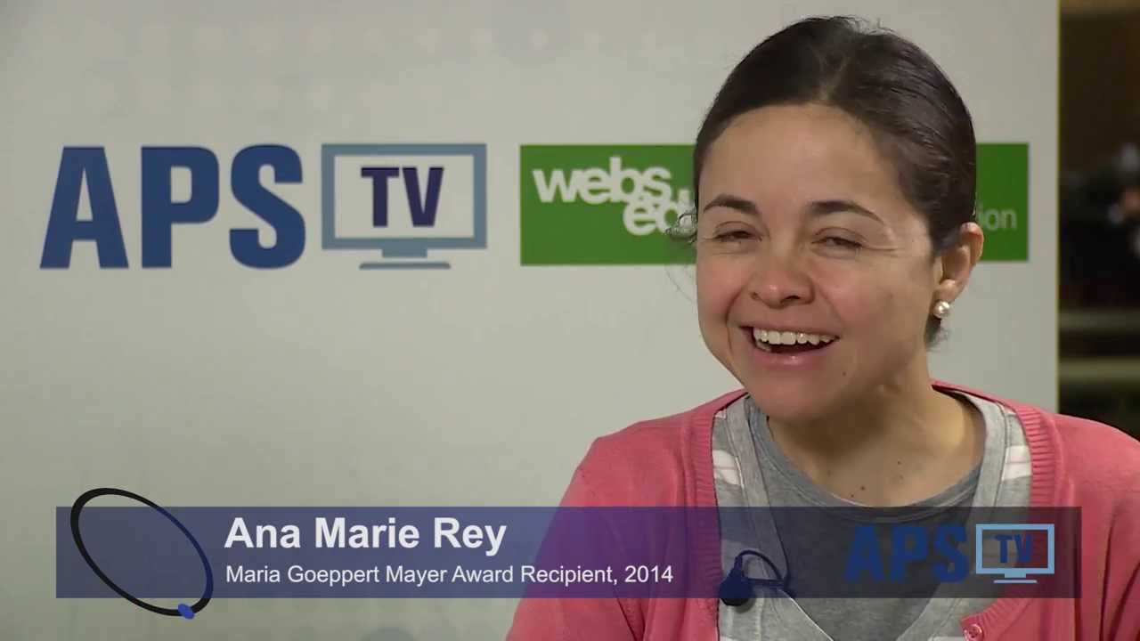 Mara Goeppert Mayer Award: Interview with Ana Maria Rey - YouTube