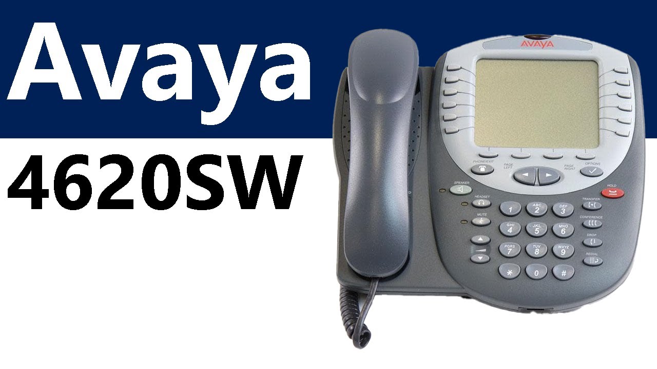Avaya 4620SW IP Phone - Product Overview - YouTube
