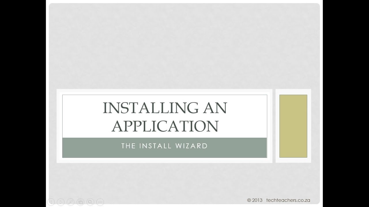 Installing an application - YouTube