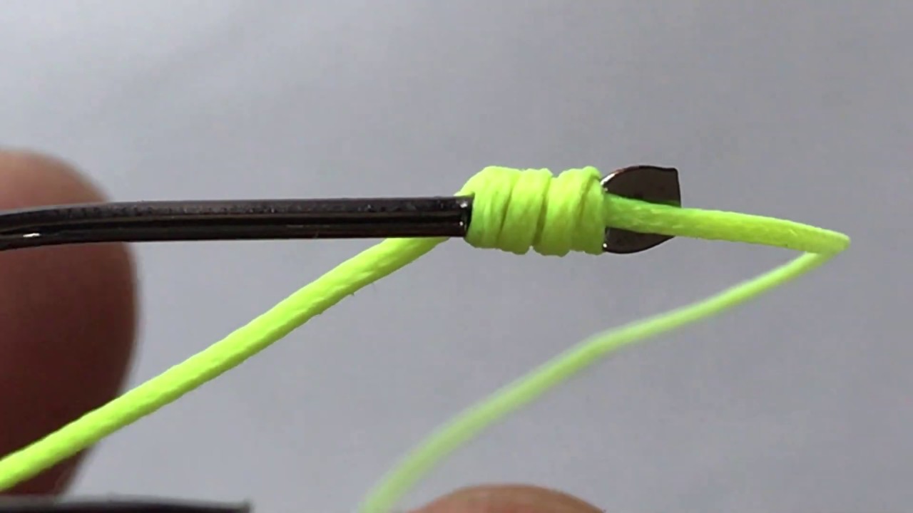 How To Tie Uni Knot For the Blind Hook - Fishing Knots - YouTube