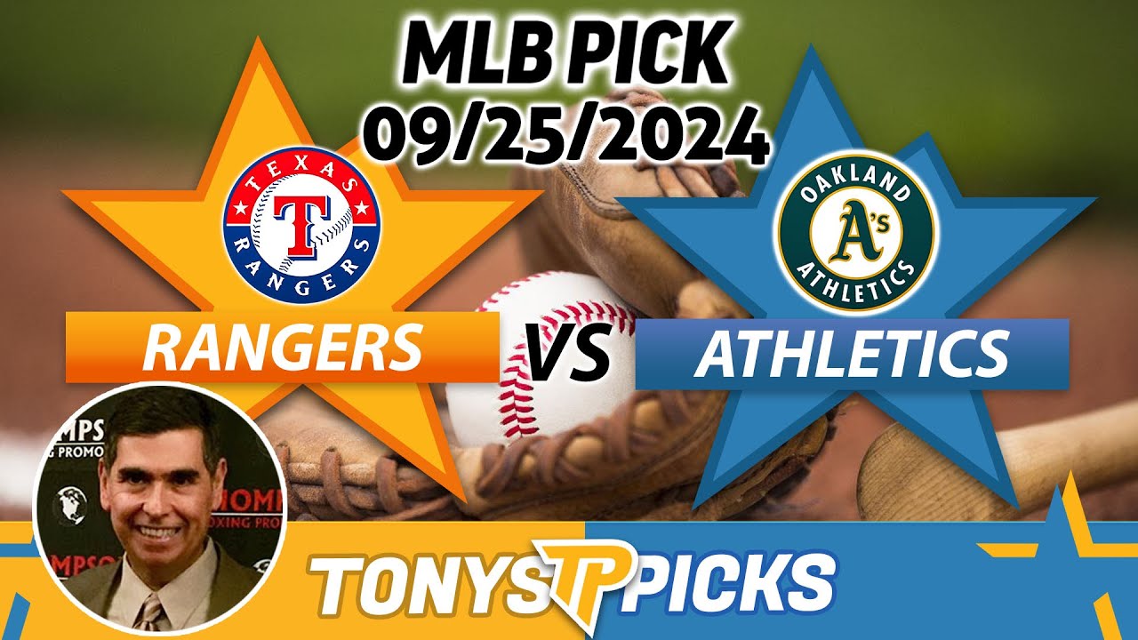 Texas Rangers vs. Oakland Athletics Pick 9/25/24 MLB Predictions - YouTube