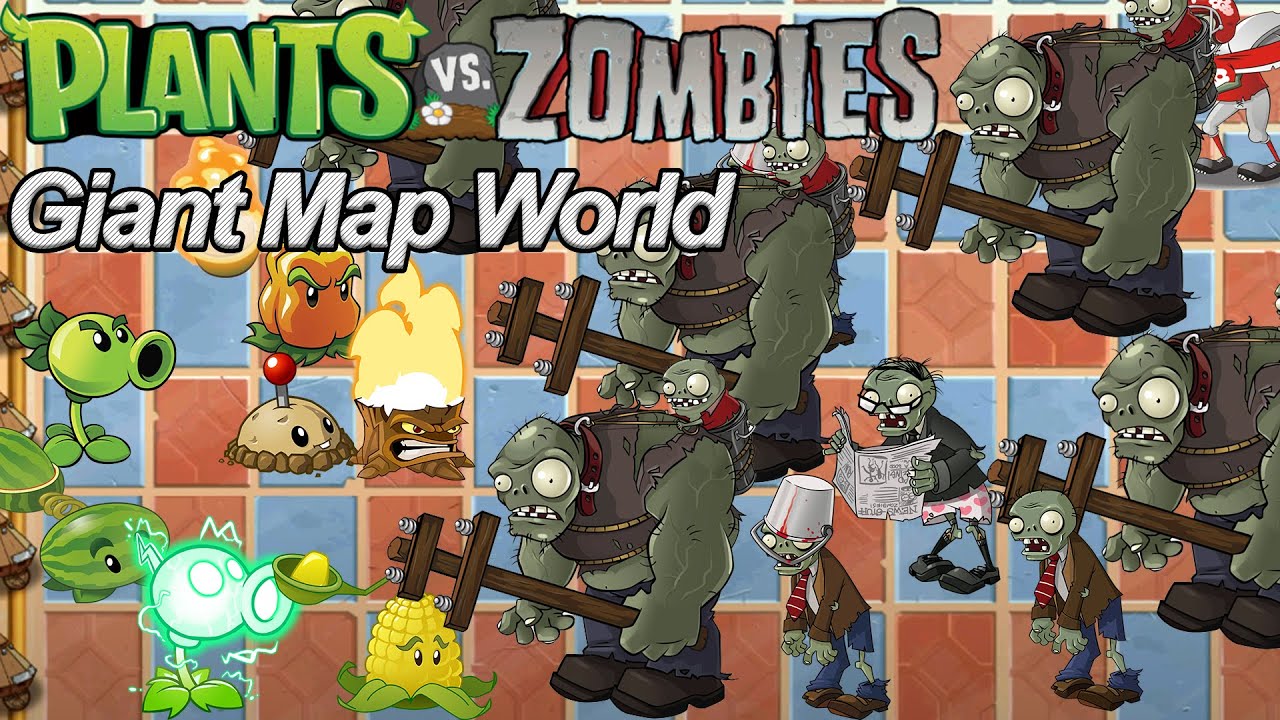 Plants vs. Zombies Big Map World [PC] [Fan Made Game] Walkthrough ...