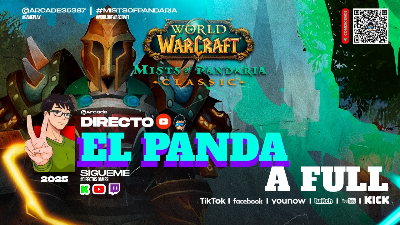 🔴El panda a full | ⛩WoW MoP Classic 🐼l ARCADE 🎮 - YouTube