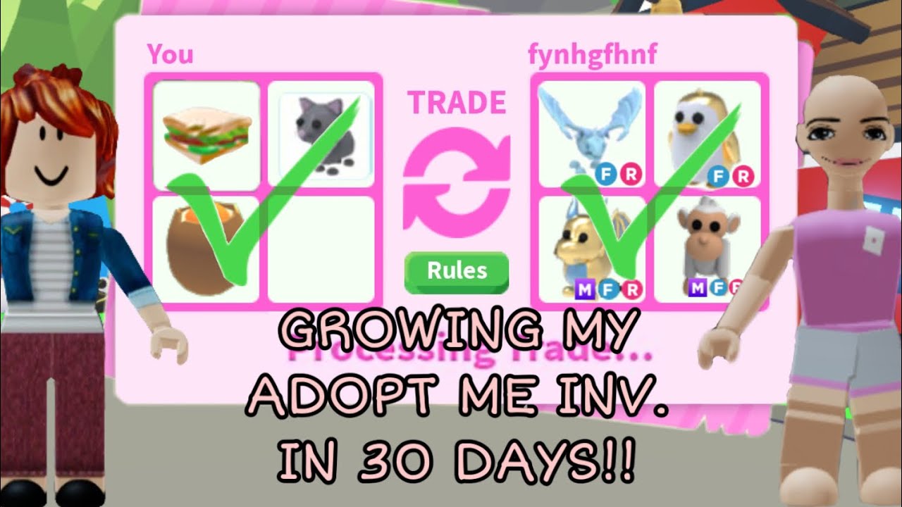 Growing my adopt me inv. in 30 days ( day 7 ) - YouTube