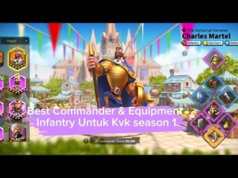 Best Commander & Equipment For Infantry Kvk 1.. - YouTube