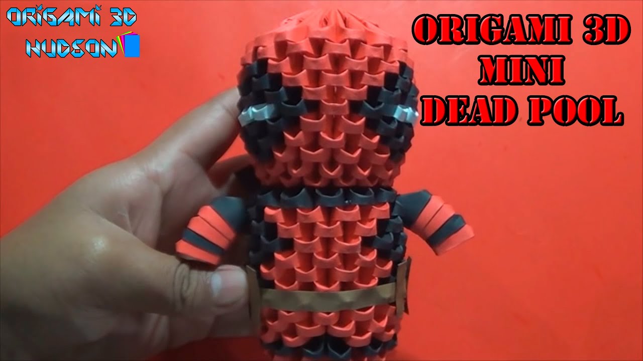 Origami 3D Mini Dead Pool - YouTube