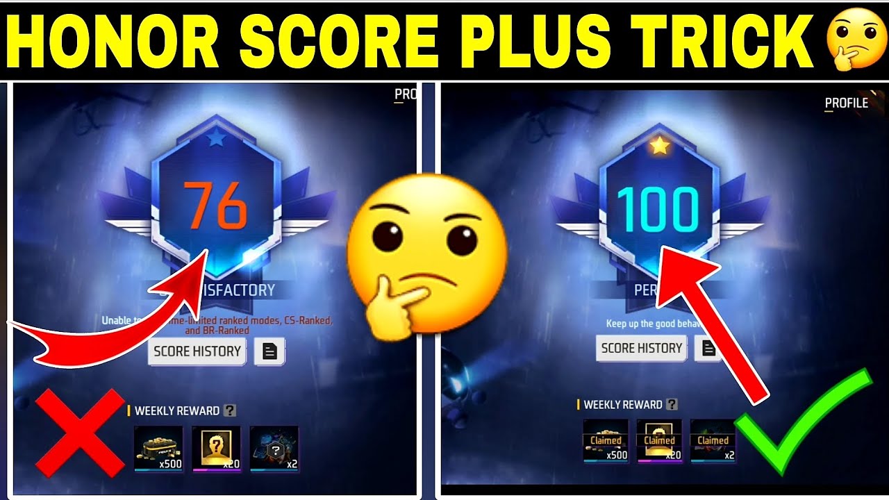 free fire honor score kaise badhaye unlimited +//free fire new update ...
