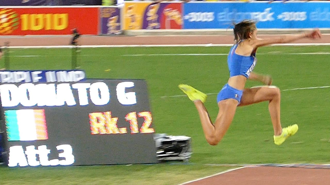 Greta Donato (ITA) Triple Jump Girls Final 13.27 13th Place Slow motion 120 fps Jerusalem 2023 ...