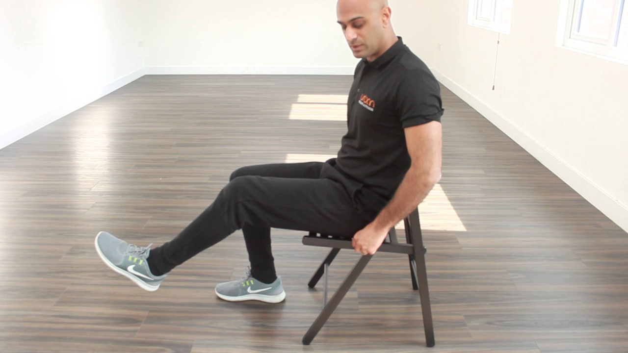 Maintaining a neutral spine with leg extension - YouTube