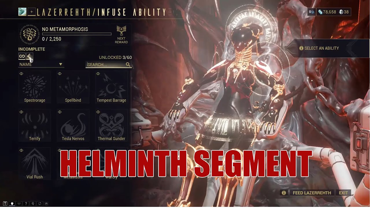 Getting the Helminth Segment to change your abilities! - YouTube