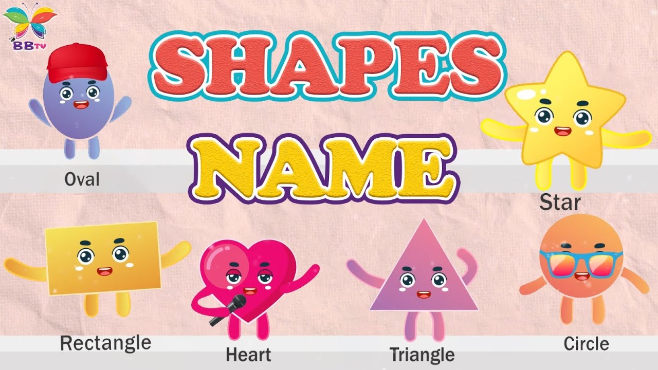 The Shapes Song Circle, Triangle, Square, Heart | Nursery Rhymes ...