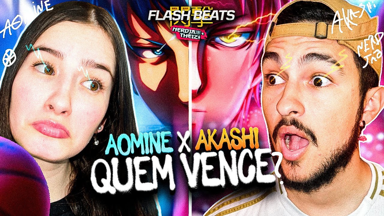 Apenas um react | Aomine e Akashi 2 em 1 | Flash Beats (Kuroko No Basket) | React #190 - YouTube