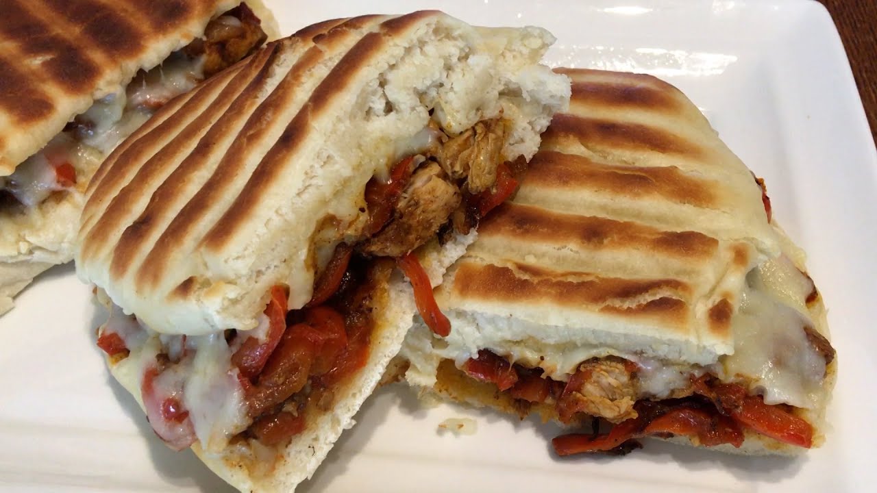Pain Panini XL au poulet sans machine - Chicken Panini Sandwich Recipe ...