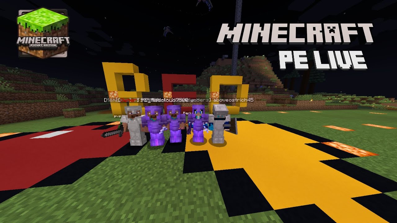 Minecraft PE Live | JAVA + Pocket 24/7 online SMP | Anyone Can Join ...