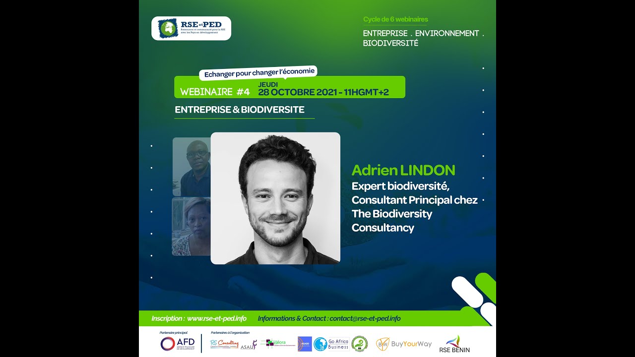 Adrien Lindon Expert biodiversité, Consultant Principal chez The ...