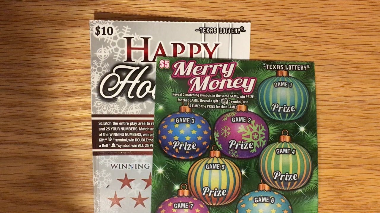 1X Merry Money & 1X Happy Holidays - TX Lottery Scratch Offs - YouTube