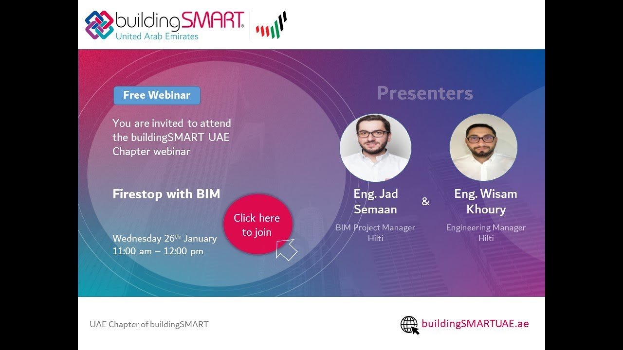 UAE buildingSMART chapter free webinar: Firestop with BIM - YouTube