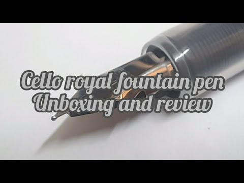 Cello Royal Fountain pen Unboxing and Review | Fountain pen | Anupam KS ...