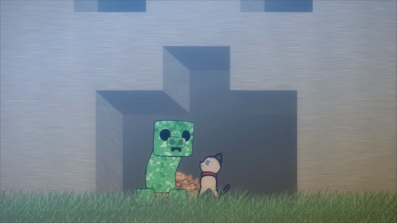 [Minecraft] 고양이 공포증을 극복한 크리퍼 / Creeper Overcomes Cat phobia - YouTube