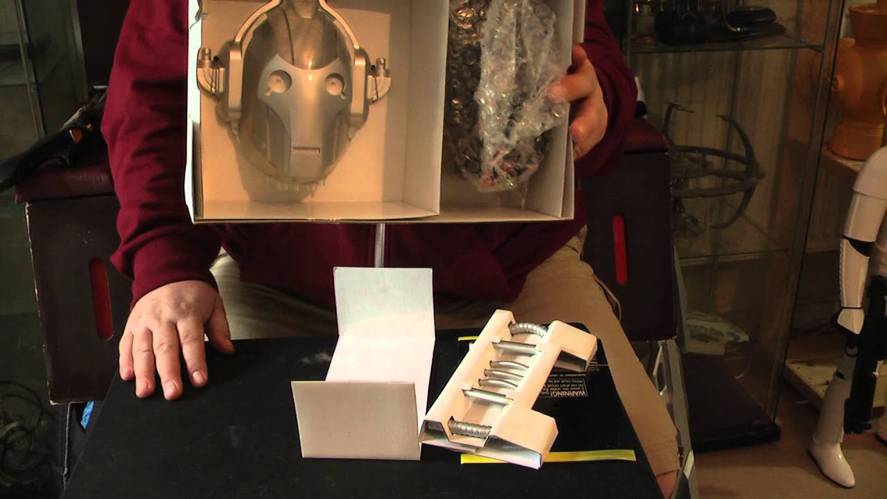 Doctor Who Cybernetics Cyberman Head Kit With Elecronics Youtube