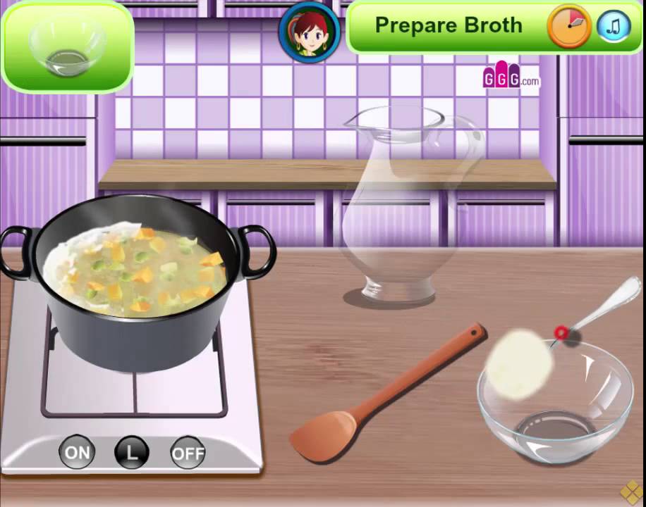 cooking game video-Sara's Cooking Class Chicken Soup - YouTube