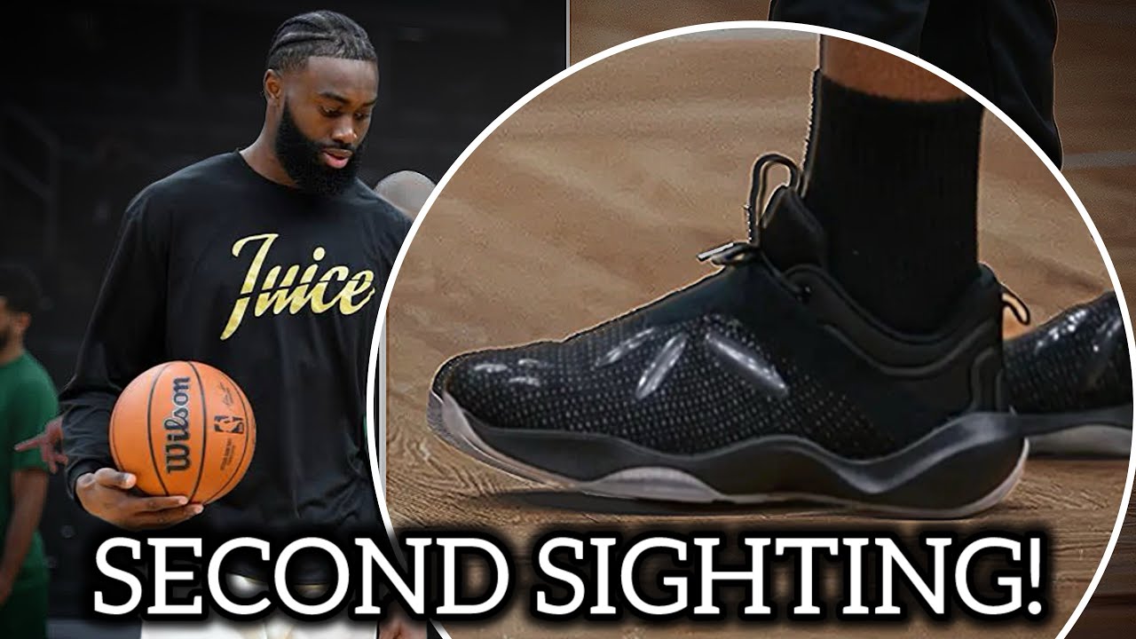 JAYLEN BROWN WEARS UPDATED MYSTERIOUS ALL-STAR GAME SHOE - YouTube