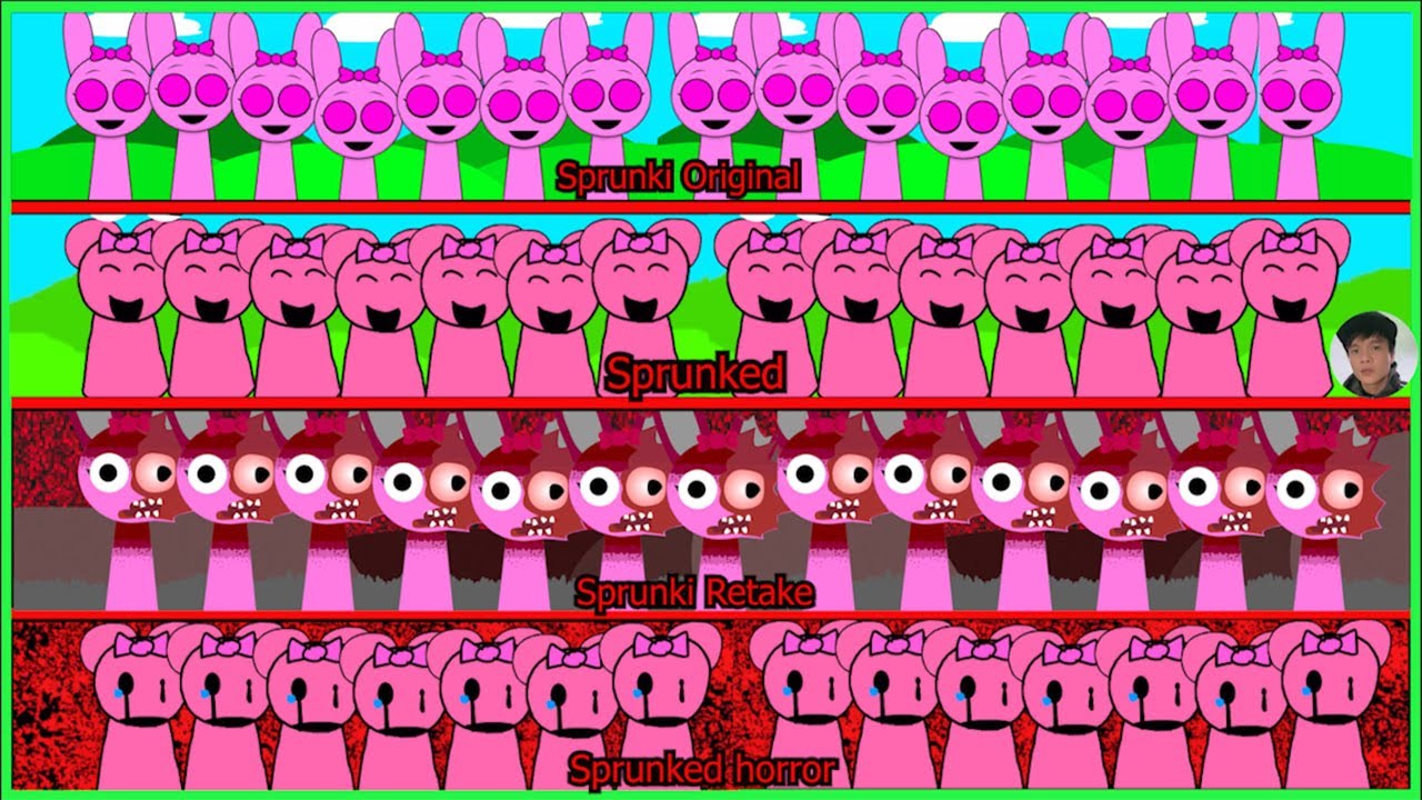 Incredibox- Mix All Pink(Pinki) Original & Sprunked & Retake & Sprunked ...