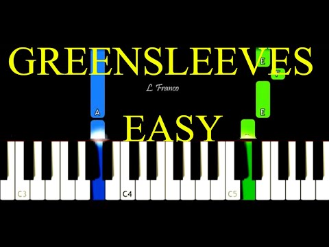 Greensleeves - EASY Piano Tutorial