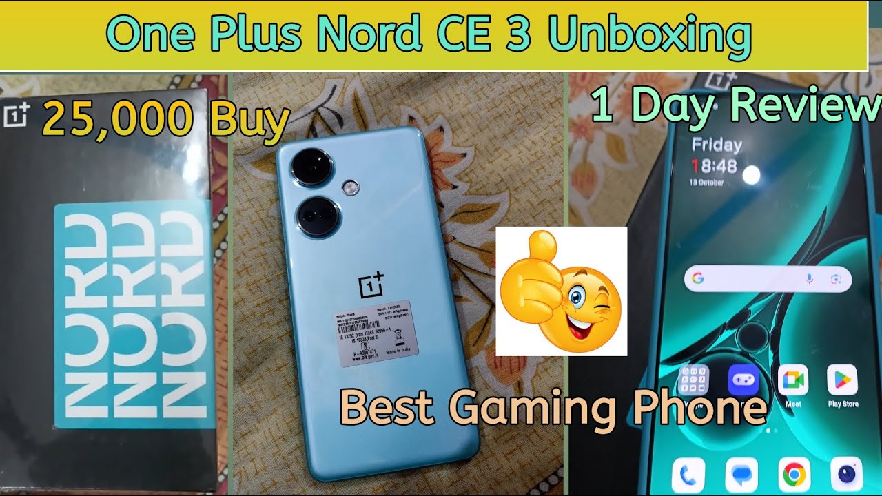One Plus Nord CE 3 5G 🔥🔥 Unboxing Video || Phone Test || 1 Day ...