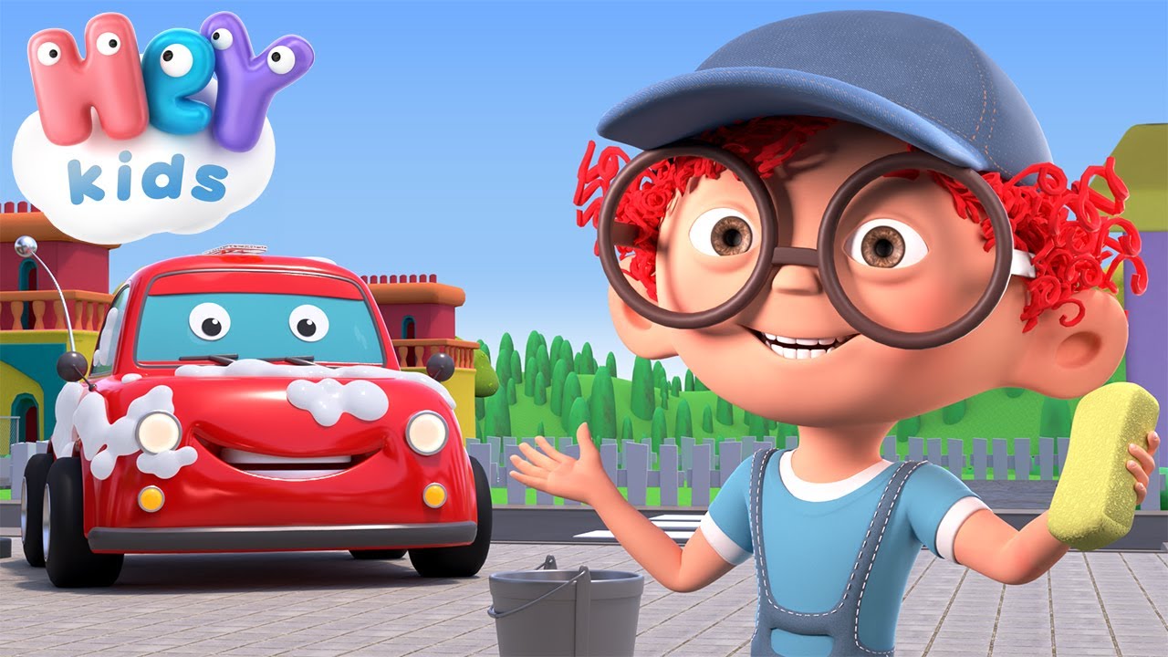 Să Spălăm Mașina 🚗 Cântece si desene animate cu mașini | HeyKids - YouTube
