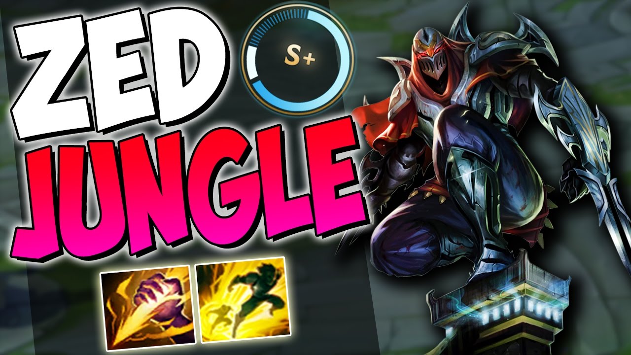ZED JUNGLE GAMEPLAY - TIREI S+ E O TIME INIMIGO NÃO ENTENDEU NADA ...