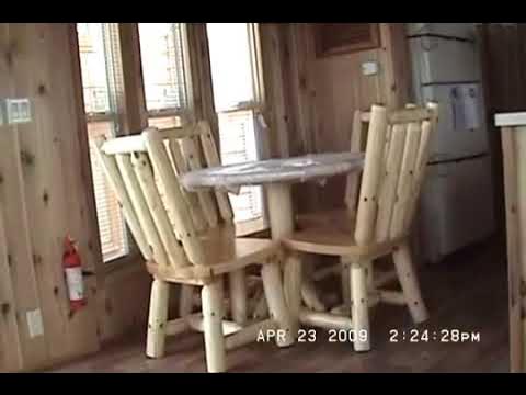 CABELAS BRISTLECOMB LODGE CEDAR LOG CABIN - YouTube