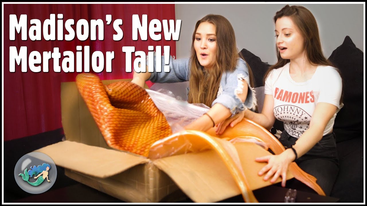 Madison's New Mertailor Tail Unboxing & Reaction Life as a Mermaid ...