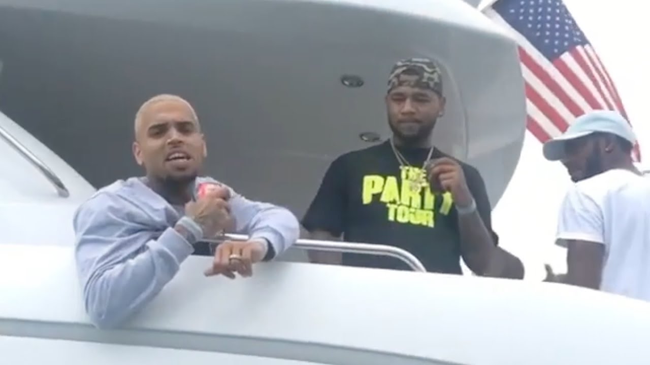 Chris Brown & Meek Mill turn Miami Beach into a waterpark with a ...