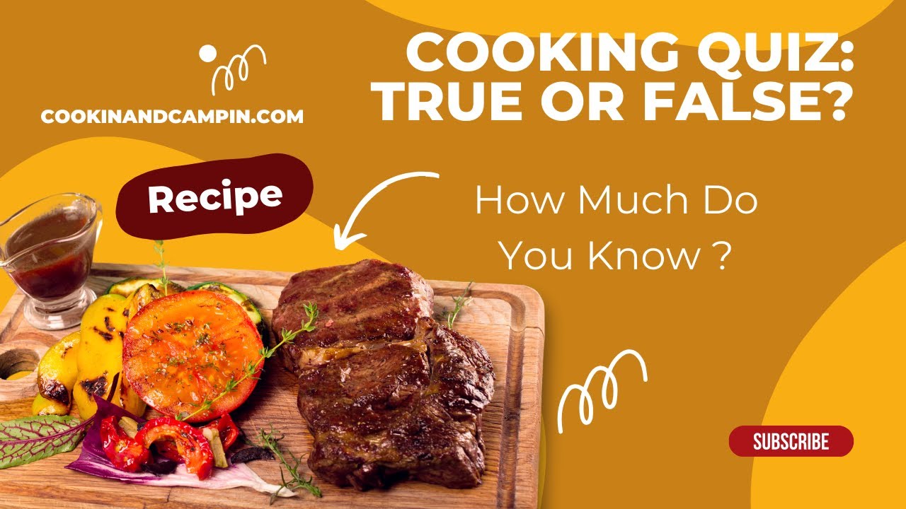Cooking Quiz: True or False #trivia #quiz #cooking - YouTube