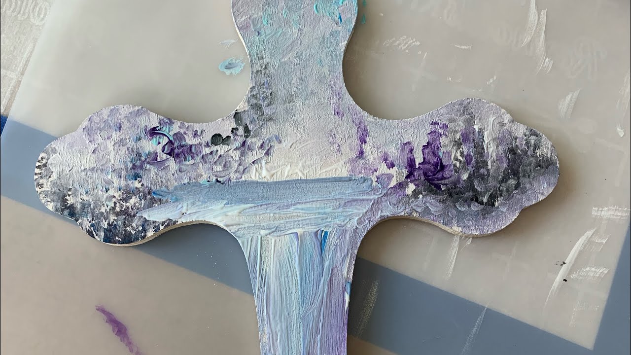 Make a ‘Living Water’ Cross with Me! 💕 #unicornspit #waterfall # ...