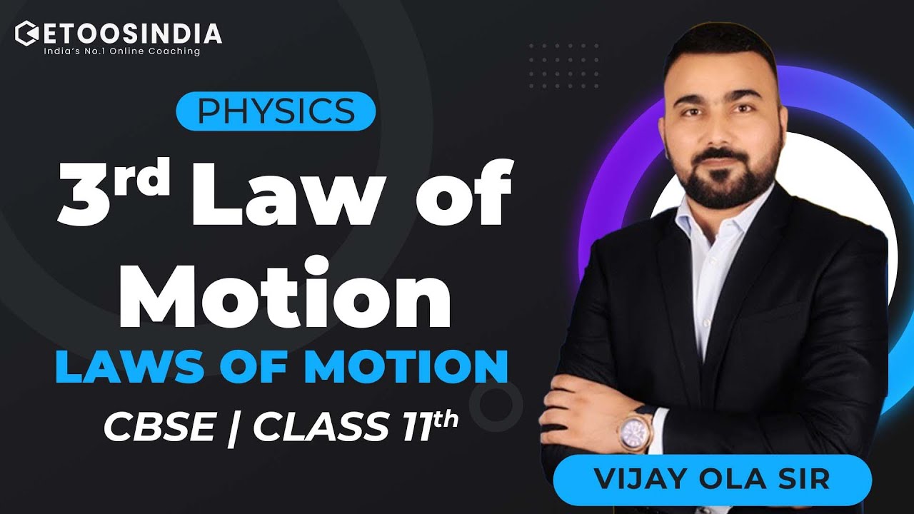 CBSE | Class 11 | Physics | 3rd Law of Motion | Laws of motion | VO Sir ...