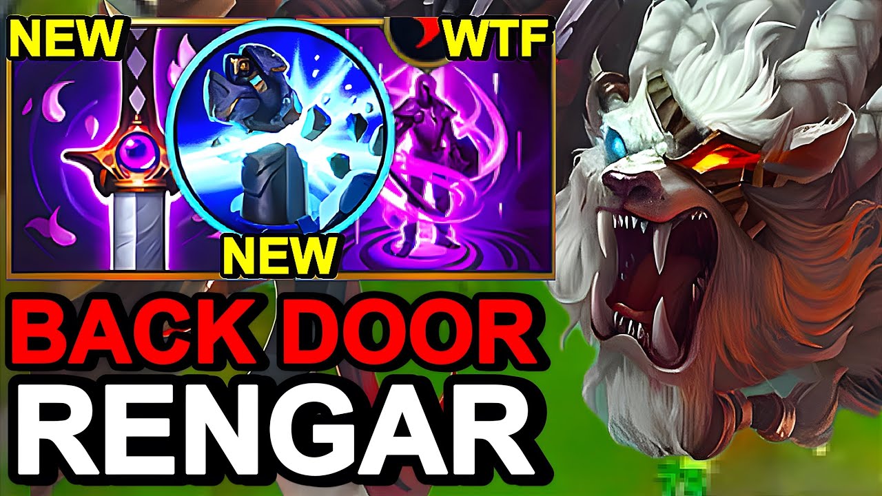 Wild Rift China Rengar Jungle - NEW Backdoor Rengar Build Runes - Crazy ...