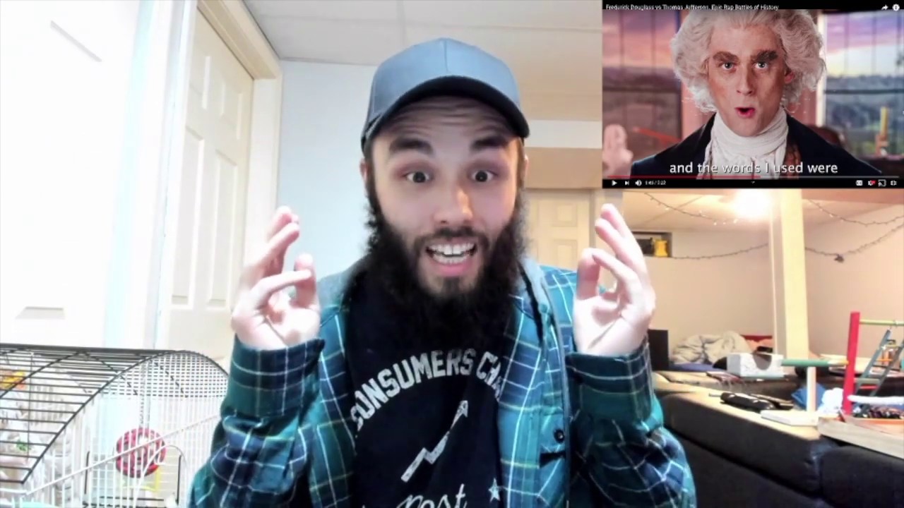 Historian Reacts | Frederick Douglass vs Thomas Jefferson. Epic Rap ...
