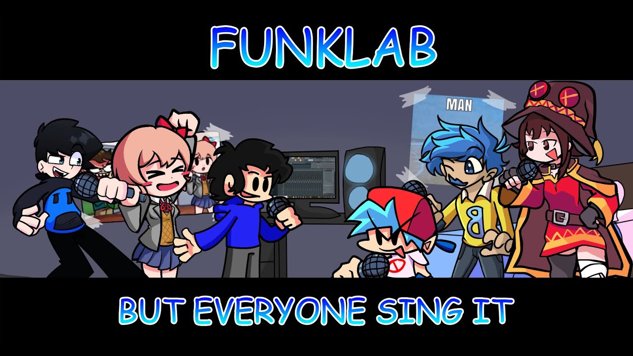 Friday Night Funkin FunkLab but Everyone Sing it - YouTube