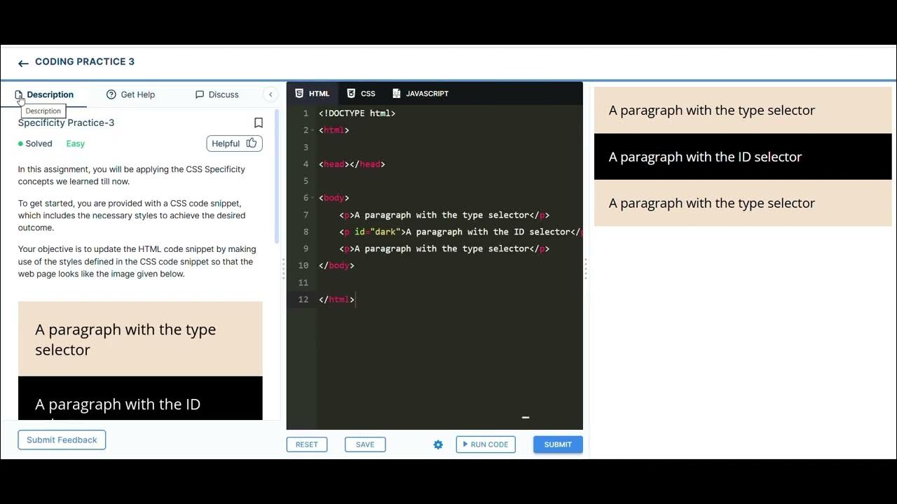 CSS Building Blocks | Coding Practice-3 | Specificity Practice-3&4 | NxtWave | CCBP 4.0 - YouTube
