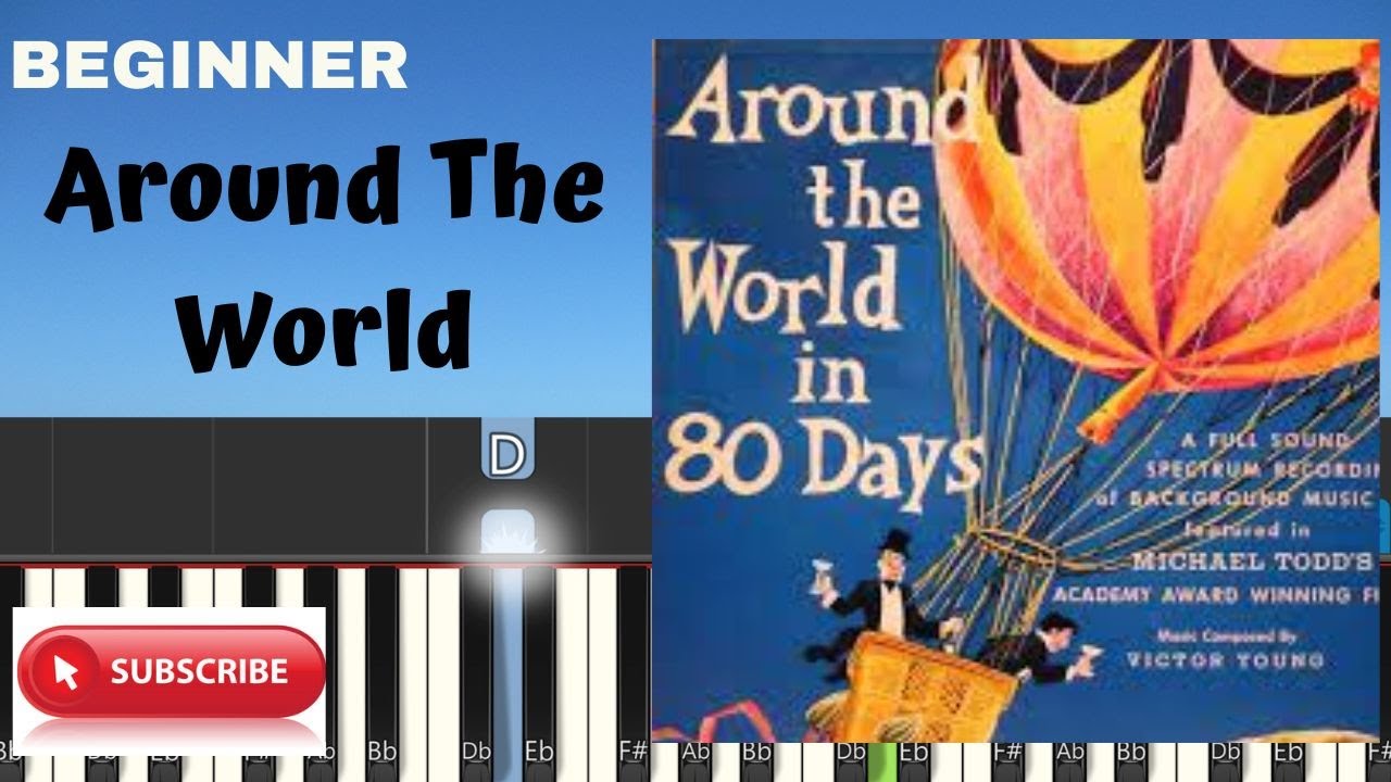 How To Play "Around The World" by Victor Young/Beginner Fun Song/Easy ...